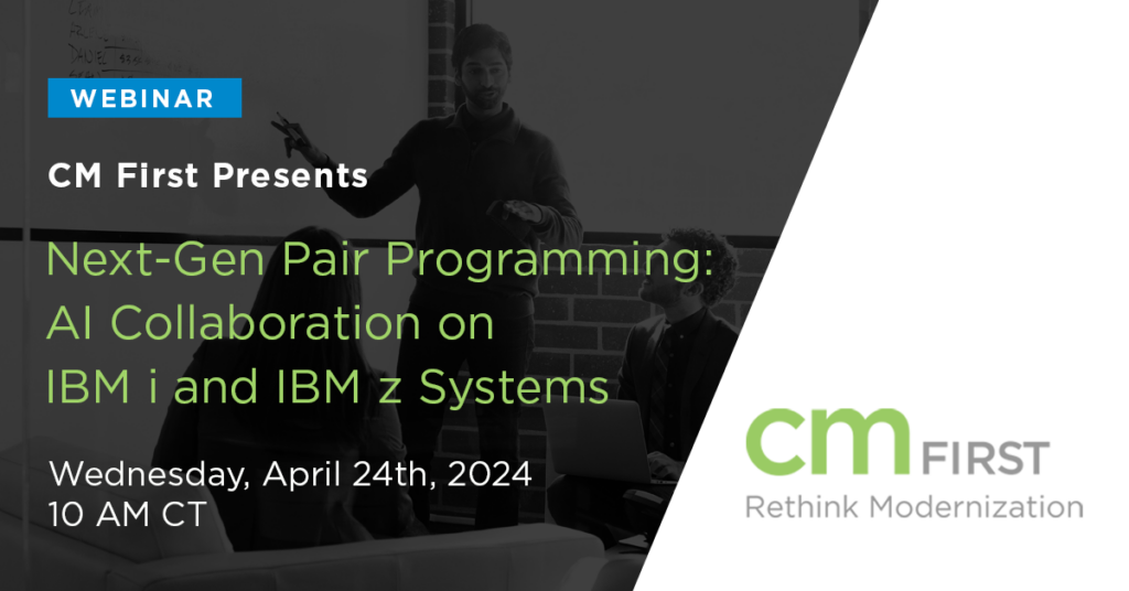 Next-Gen Pair Programming: AI Collaboration on IBM i and IBM z Systems